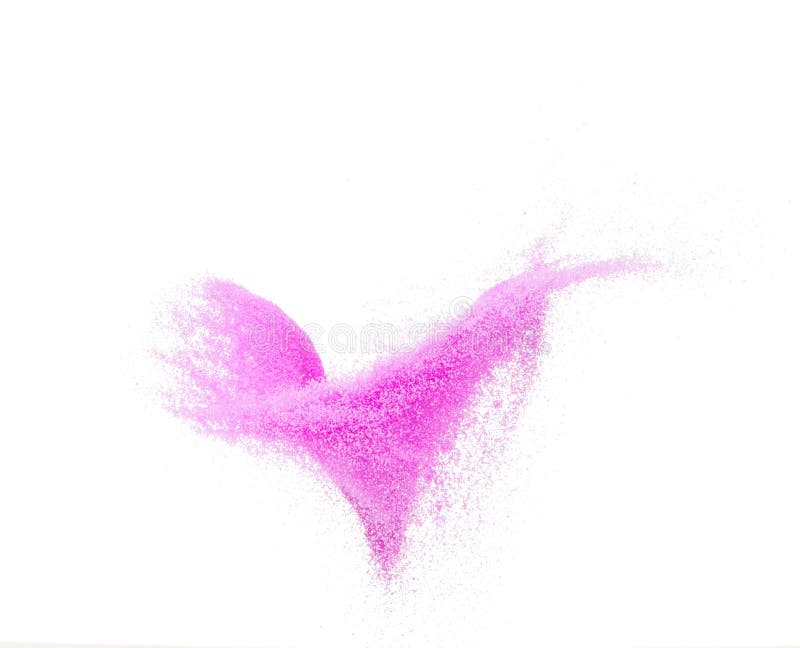 Small Size Purple Sand Flying Explosion, Violet Sands Grain Wave ...