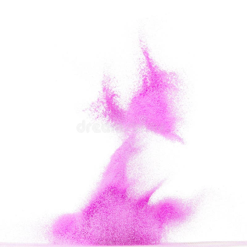 Small Size Purple Sand Flying Explosion, Violet Sands Grain Wave ...