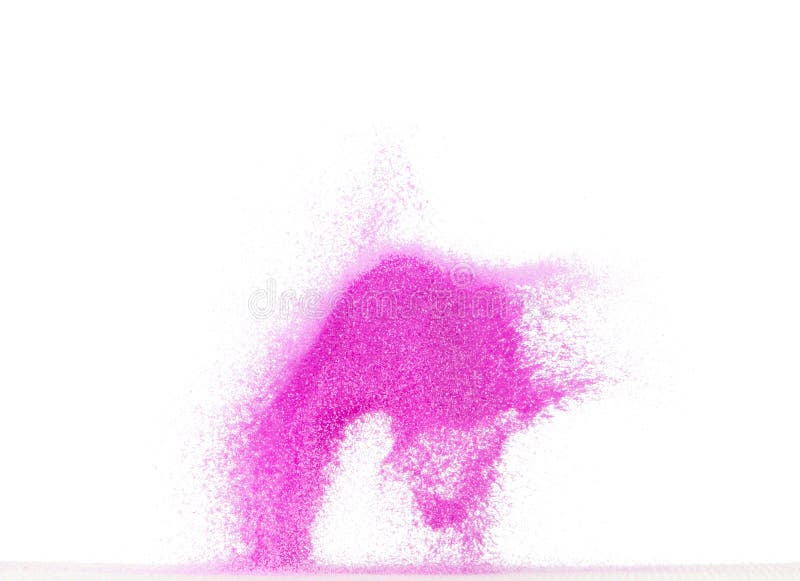 Small Size Purple Sand Flying Explosion, Violet Sands Grain Wave ...