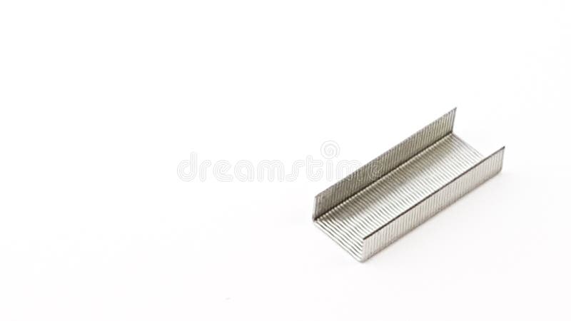 Small Size of Row of Silver Metal Staples Stock Photo - Image of ...