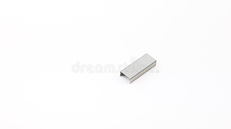 Small Size of Row of Silver Metal Staples Stock Image - Image of ...