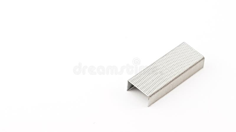 Small Size of Row of Silver Metal Staples Stock Photo - Image of blank ...