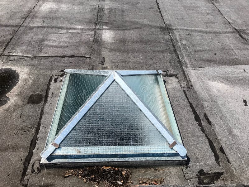 Small skylight on the roof stock photo. Image of small - 98169542