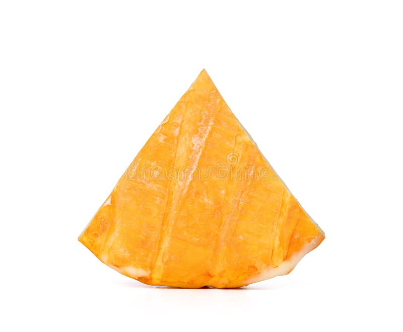Small Slice of Soft Ripened Cheese, Close-up, Isolated on White ...