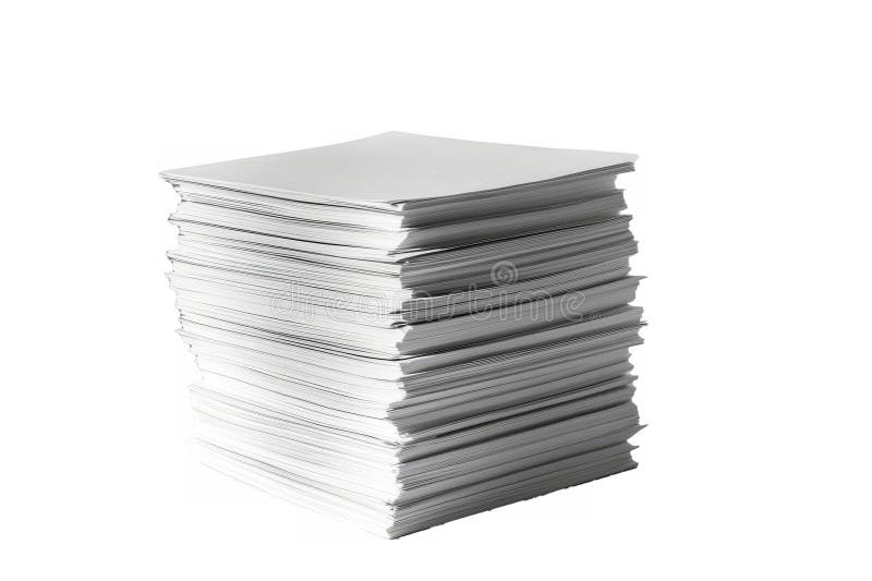 A Small, Slim Stack of Papers with a Clean, Minimalist Appearance ...