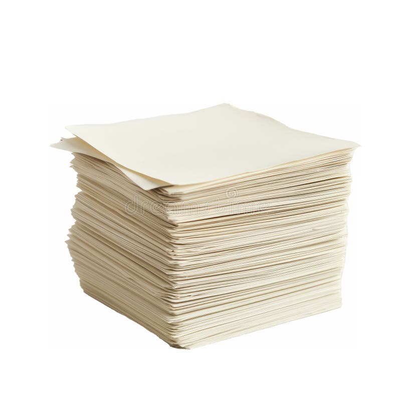A Small, Slim Stack of Papers with a Clean, Minimalist Appearance ...