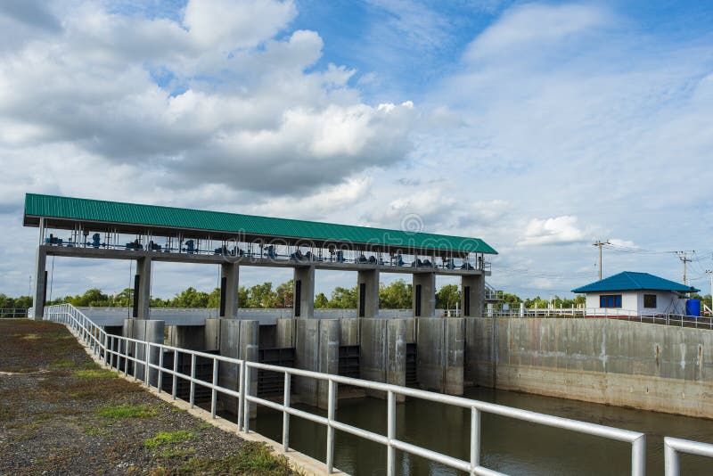 Small Sluice, Water Barrier Gate Stock Image - Image of inflow ...