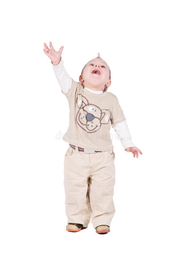 Small smiling baby stock photo. Image of childcare, cute - 8739212