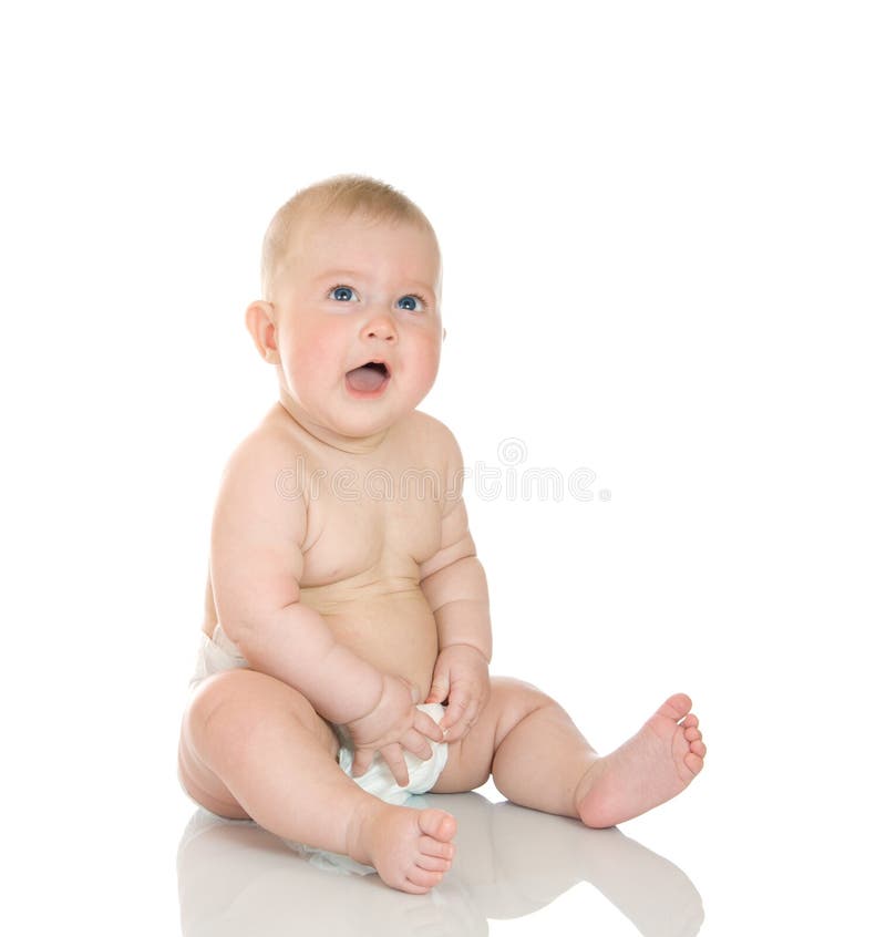 Small Smiling Baby Isolated #3 Stock Photo - Image of baby, childhood ...