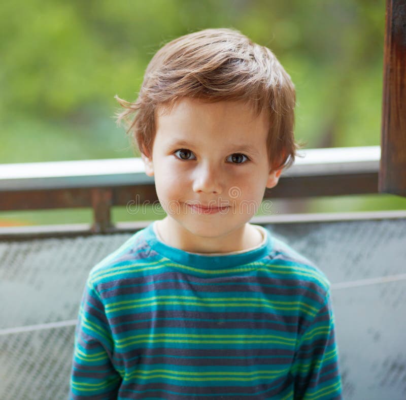 Small Smiling Boy. stock photo. Image of happiness, look - 24152996