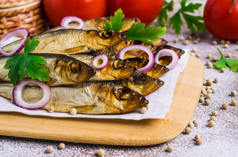 Small smoked fish stock photo. Image of gold, omega - 112181342