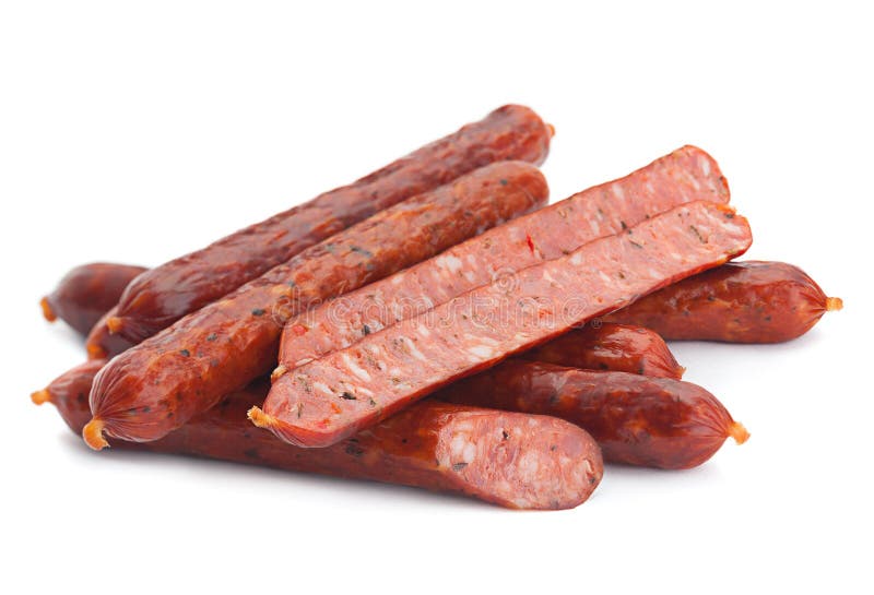 Small smoked sausage stock image. Image of product, smoked - 82888419