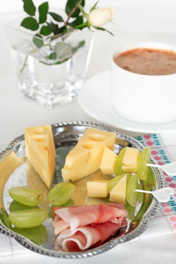 Small snack with coffee stock image. Image of delicious - 2062807