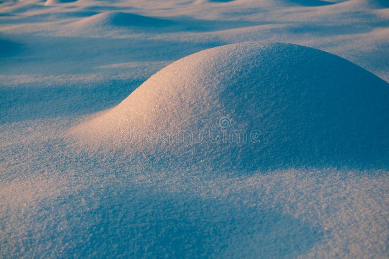 A Small Mound Made from Snow is Seen in this Image Stock Image - Image ...
