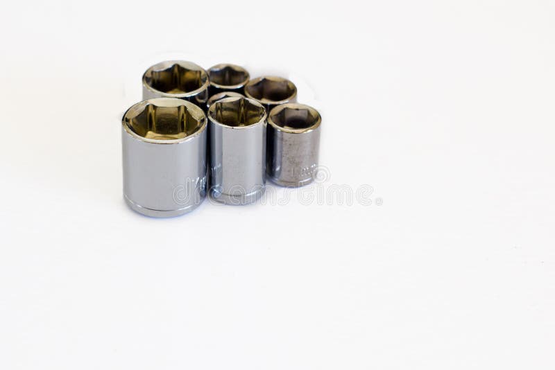 Small Socket set stock image. Image of white, tool, sizes - 24454699