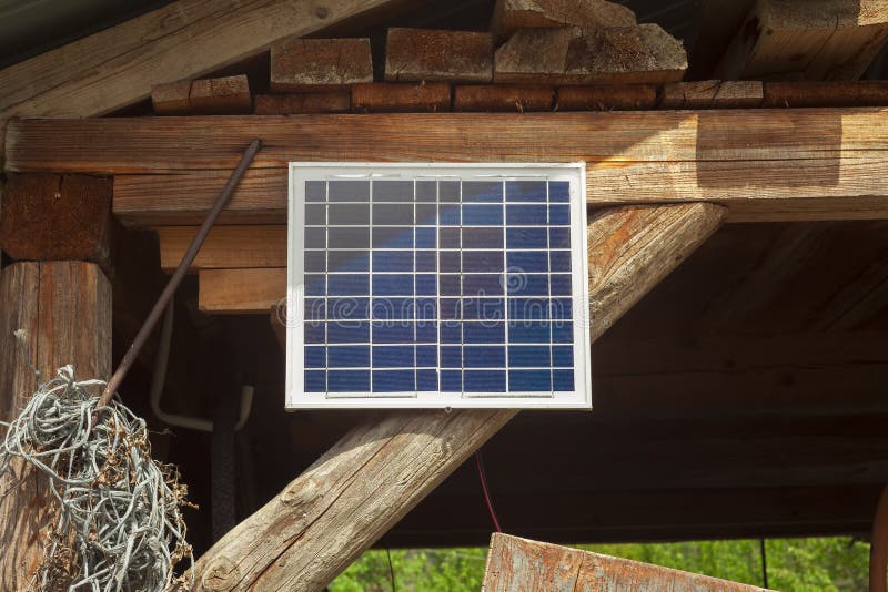 Small solar panel stock photo. Image of electricity - 143988078