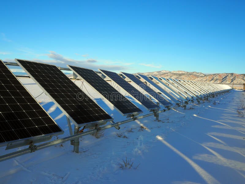 Small Solar Panels stock image. Image of sunlight, farm - 137884131