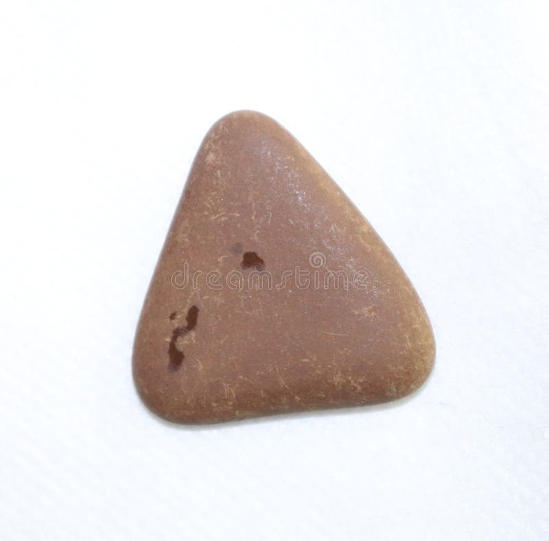 Rock, Brown, Triangle Shaped, White Background Stock Photo - Image of ...