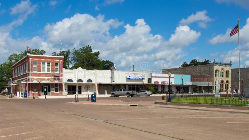 A Small South Texas Town Square Editorial Photo - Image of frolic ...