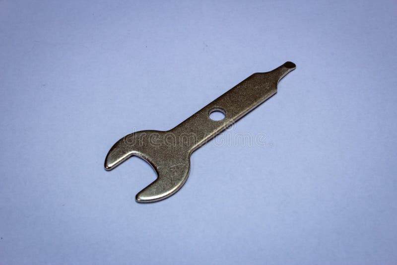 Big nut small spanner tool stock image. Image of service - 21621003
