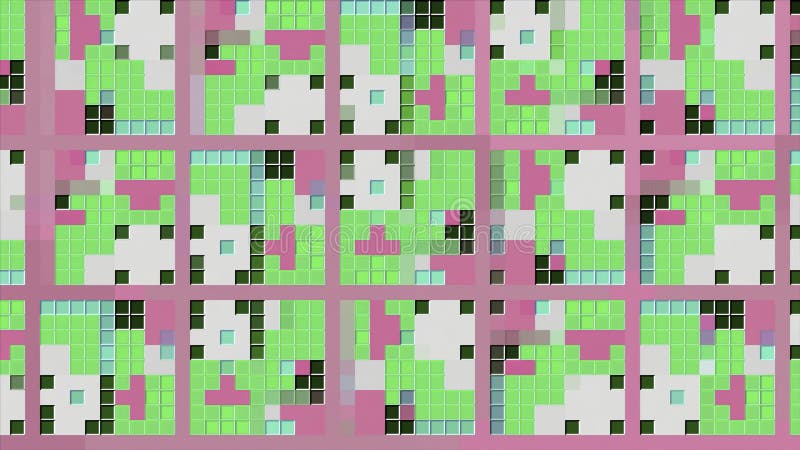 Small Sparkling Squares.Motion. Small Squares in Abstraction that ...