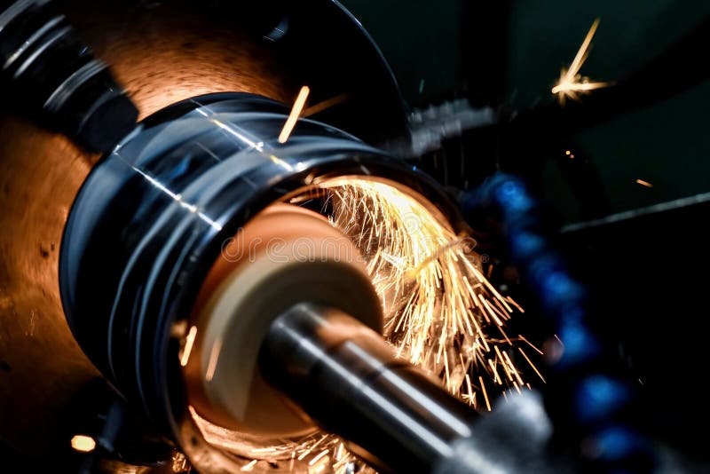 Internal Grinding of a Part on a Cylindrical Grinding Machine Stock ...