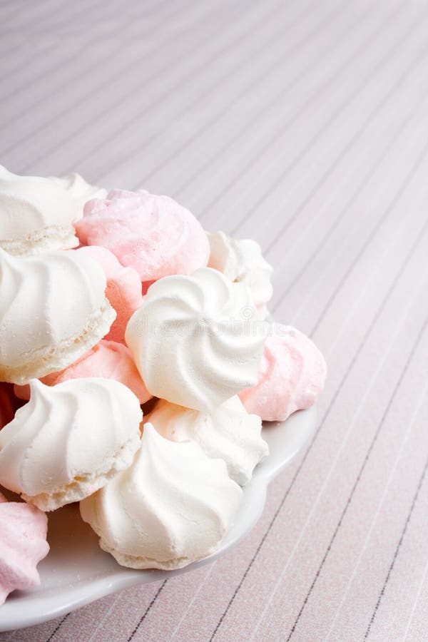 Small spiral meringues stock image. Image of closeup - 66843355