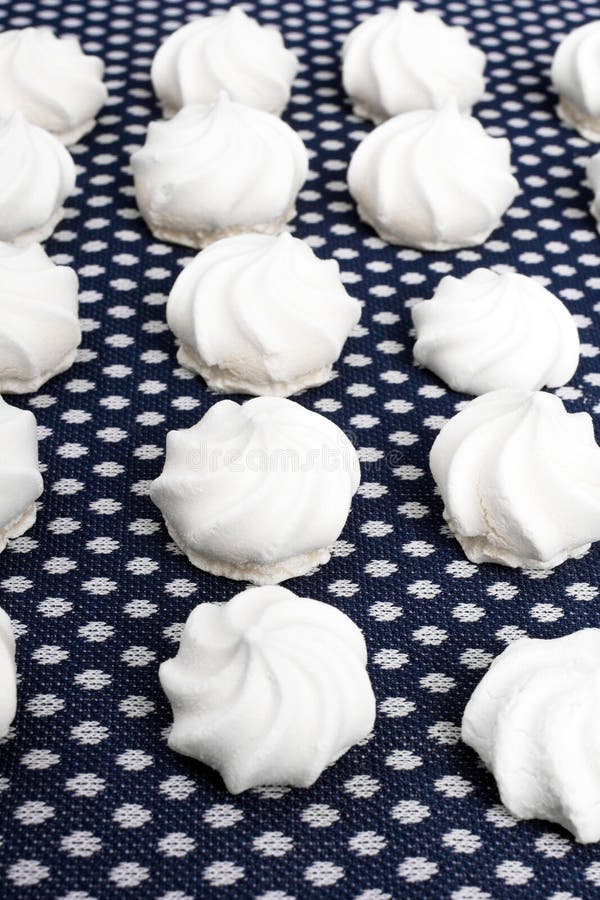 Small spiral meringues stock photo. Image of delicious - 83200680