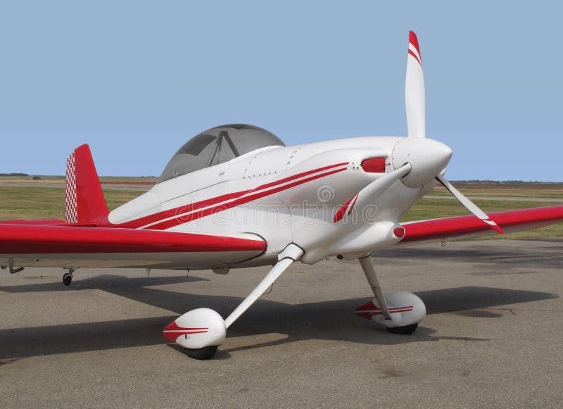 Small Sport Aerobatic Sport Airplane. Stock Image - Image of sport ...