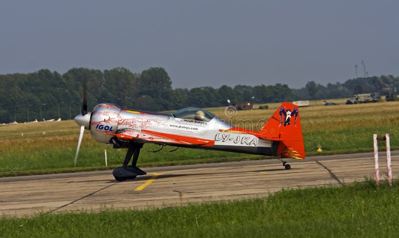 Very Fast Small Sports Plane Editorial Stock Photo - Image of aerial ...