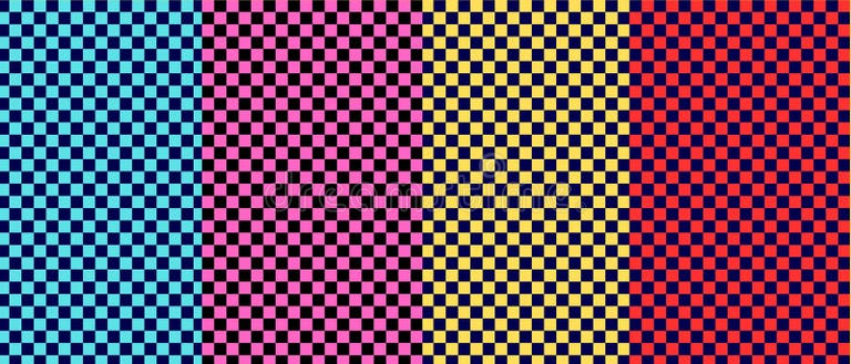 Small Square and Checks Pattern in Form Different Colour Background ...