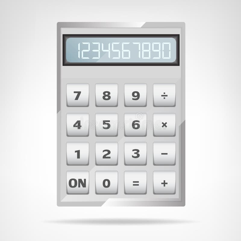 Small Square Metallic Calculator Object Stock Illustrations – 1 Small ...