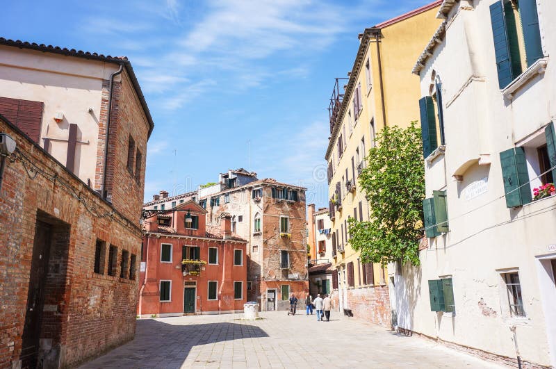 Small square editorial stock image. Image of venice, walking - 77094359