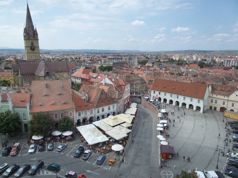 Small Square (Piata Mica), Sibiu Editorial Photography - Image of mica ...