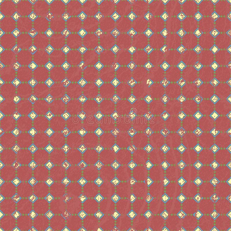 Small Square on Red Grunge Vector Paper Background Stock Vector ...