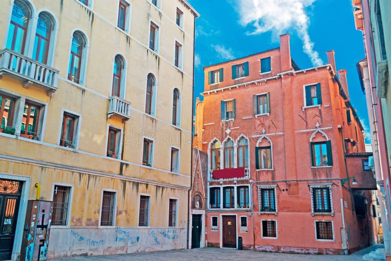 Small square in Venice stock image. Image of dandolo - 38036777