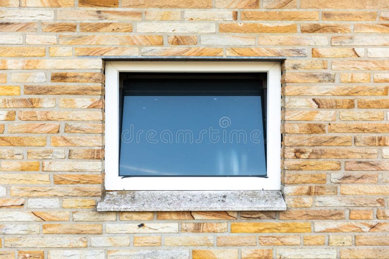 Square Small Windows and Worn Ceiling and Floor Inside a Building Stock ...