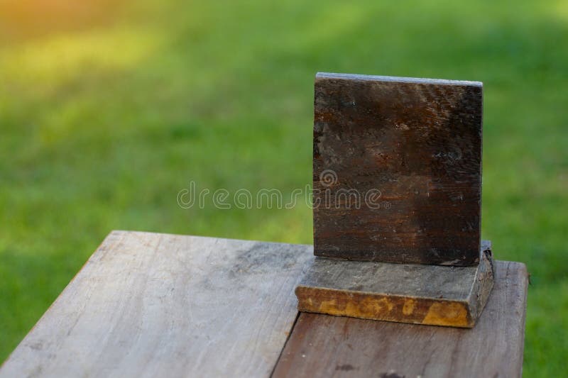Small Square Wooden Board, There is Space for Writing or Attaching ...