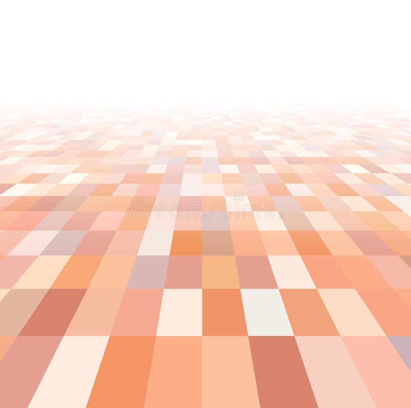 Small Squares Perspective Geometric Pattern Polygonal Trendy Peach Fuzz ...