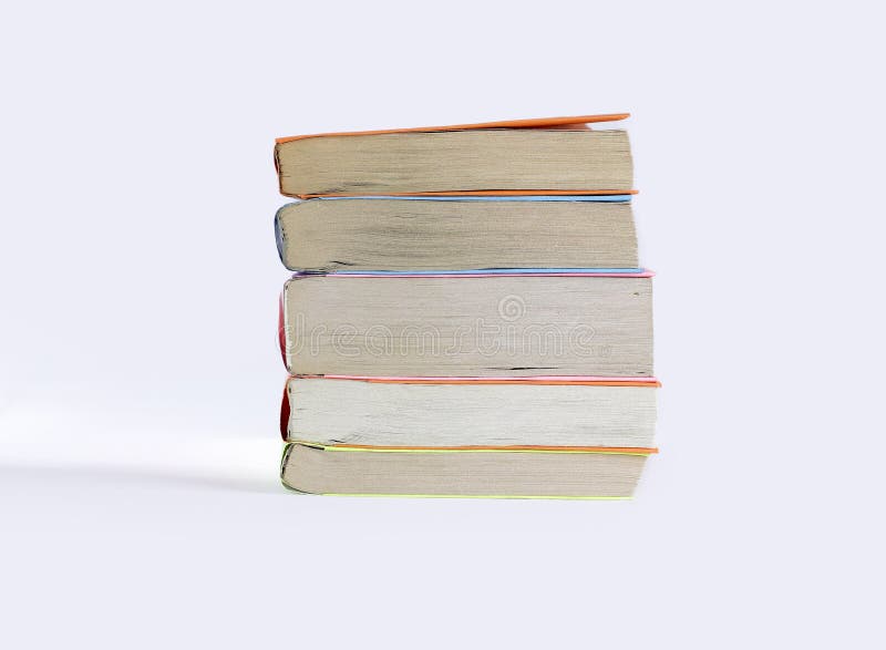 Small Stack of Books.isolated on White Background Stock Photo - Image ...