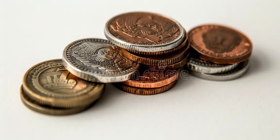 A Pile Small Stack of Fantasy Copper Stock Illustration - Illustration ...