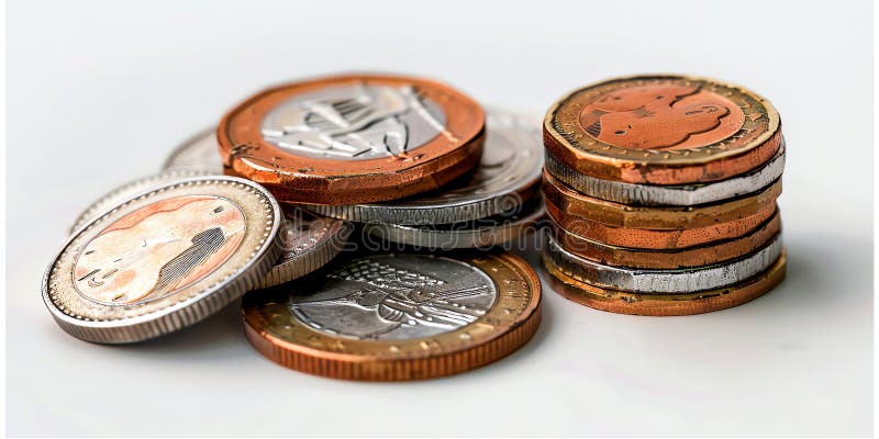 Small Stack of Fantasy Copper Stock Illustration - Illustration of ...