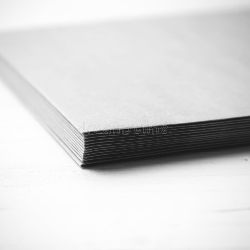 Stack of paper with clip stock image. Image of closeup - 44419573