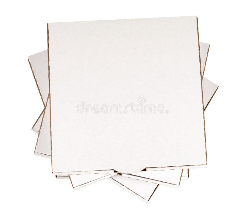 Pizza Boxes Stacked Vertical, Fresh Pepperoni Pizza Stock Image - Image ...