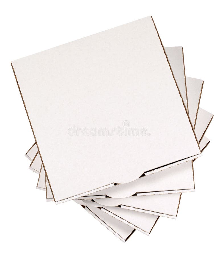 Pizza Boxes Stacked Vertical, Fresh Pepperoni Pizza Stock Image - Image ...