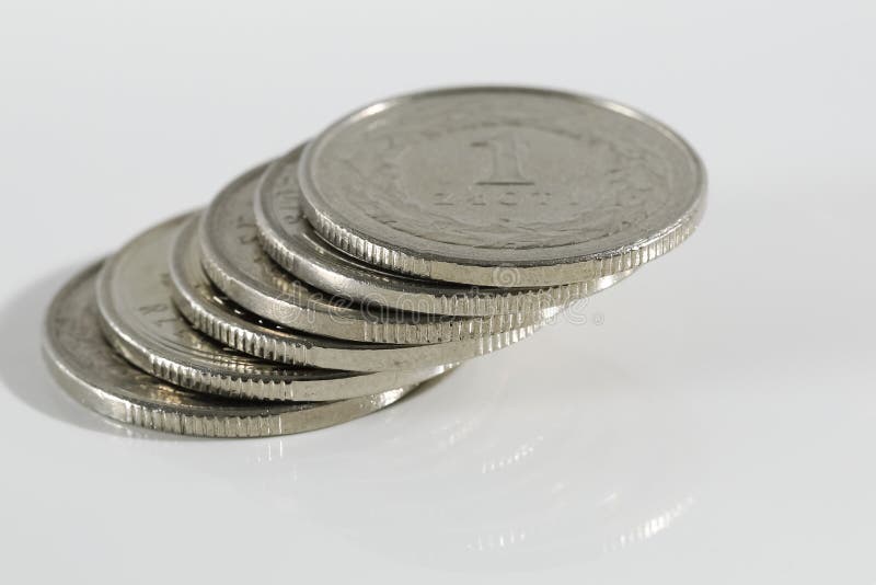 Stack of Coins Shown Close Up Stock Image - Image of commerce, earnings ...