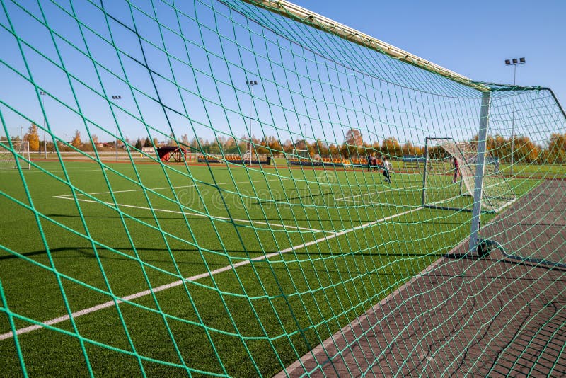 Small stadium outside stock photo. Image of football - 153830400