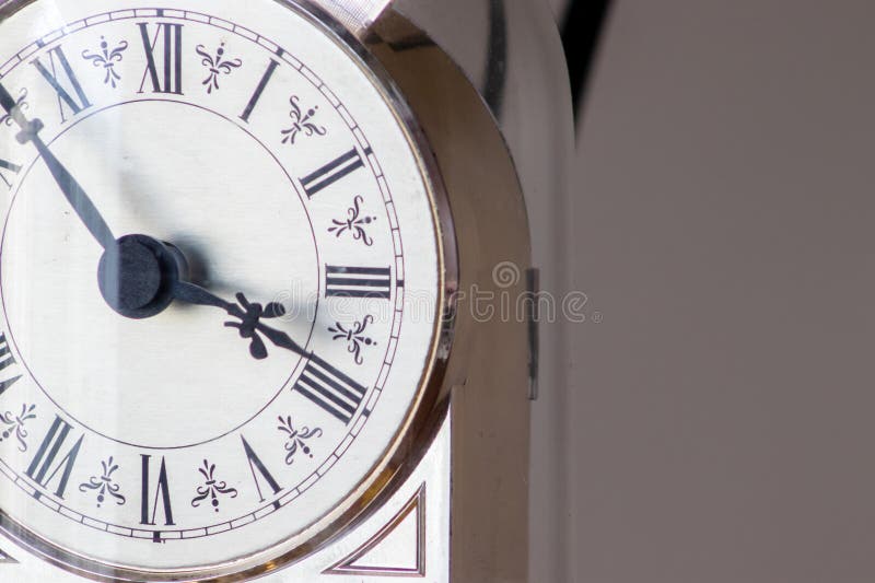 Small Standing Clock Showing Countdown Time. Stock Image - Image of ...