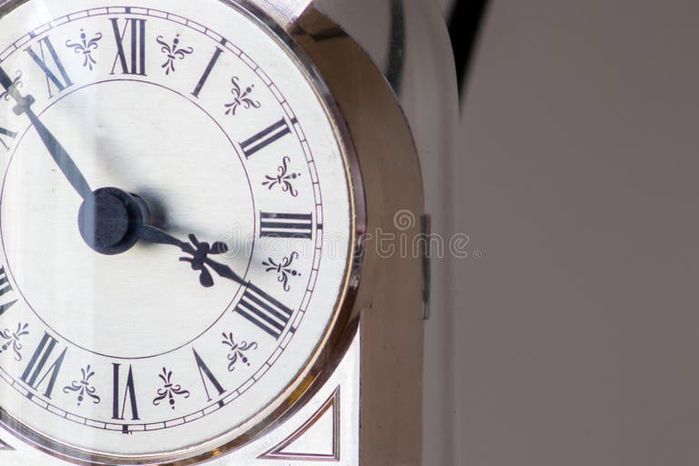 Small Standing Clock Showing Countdown Time. Stock Image - Image of ...