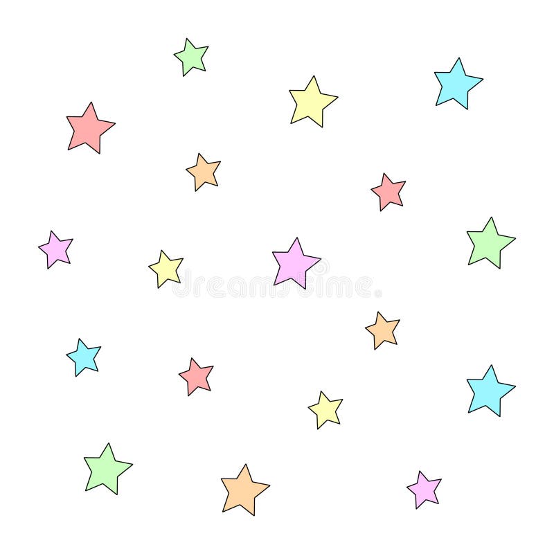 Small Star Pack Vector Icon. Colorful Stars Vector Illustration Stock ...